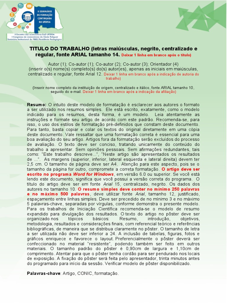 Template Resumo | PDF