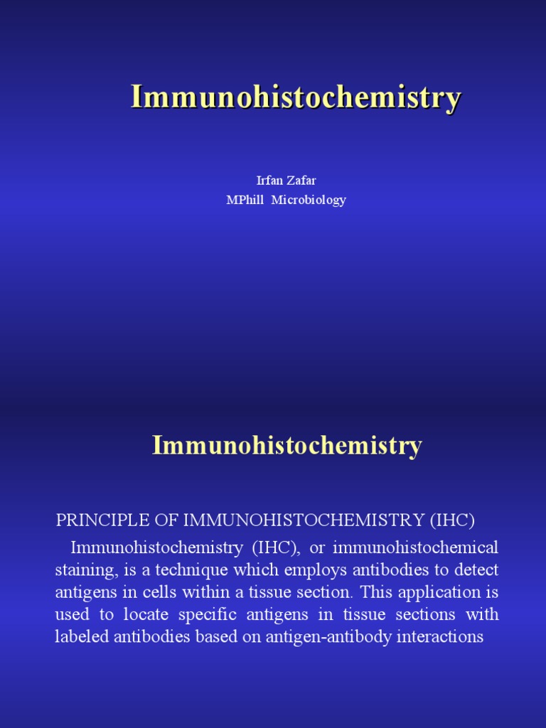 Immunohistochemistry | PDF | Immunohistochemistry | Laboratories