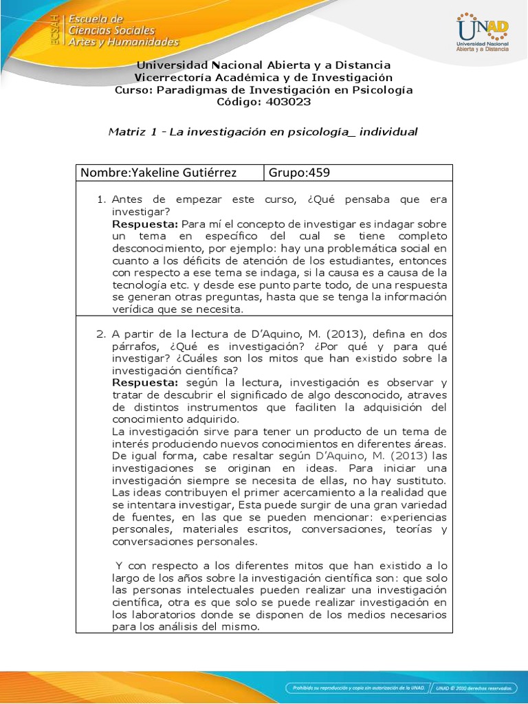 Investigación en Psicología: Conceptos Clave | PDF | Sicología | Conocimiento