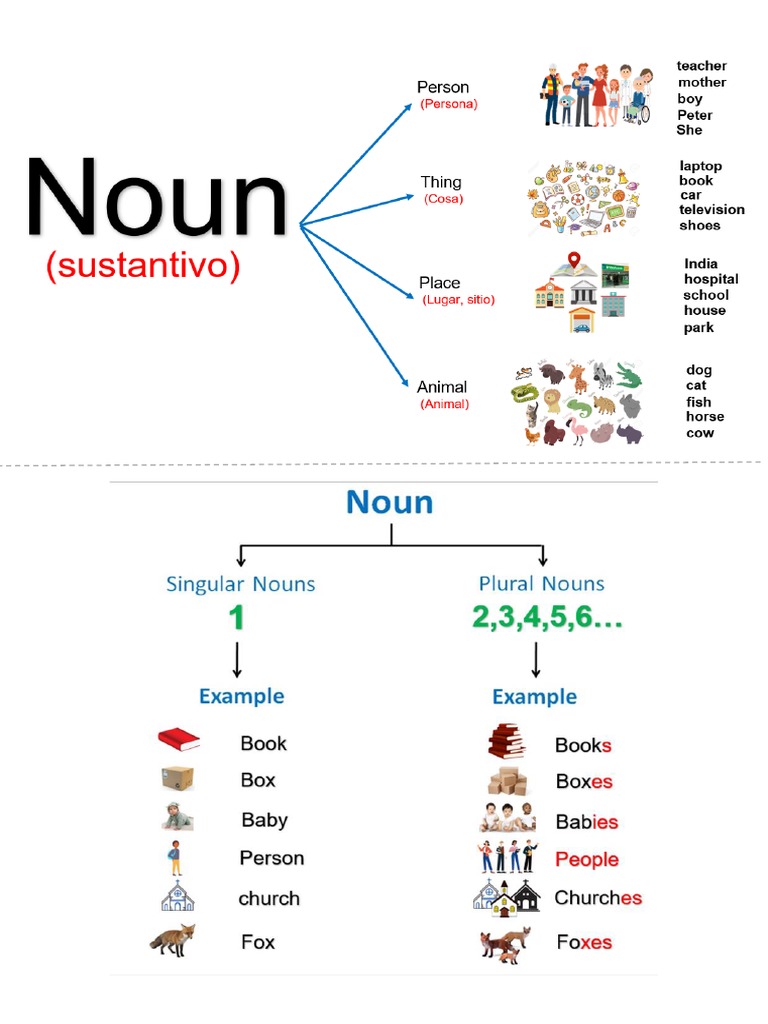 Singular y plural en inglés para niños | PDF