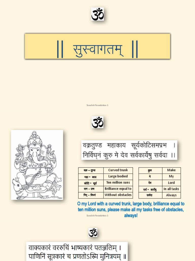 Introduction to Sanskrit Fundamentals | PDF | Sanskrit | Human ...