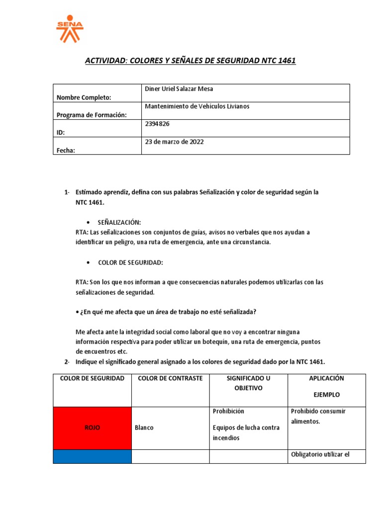 Cuestionario de Seguridad 3 | PDF | Color