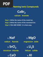NamingWriting Formulas of Ionic Covalent Compounds | PDF | Chemical Compounds | Ionic Bonding