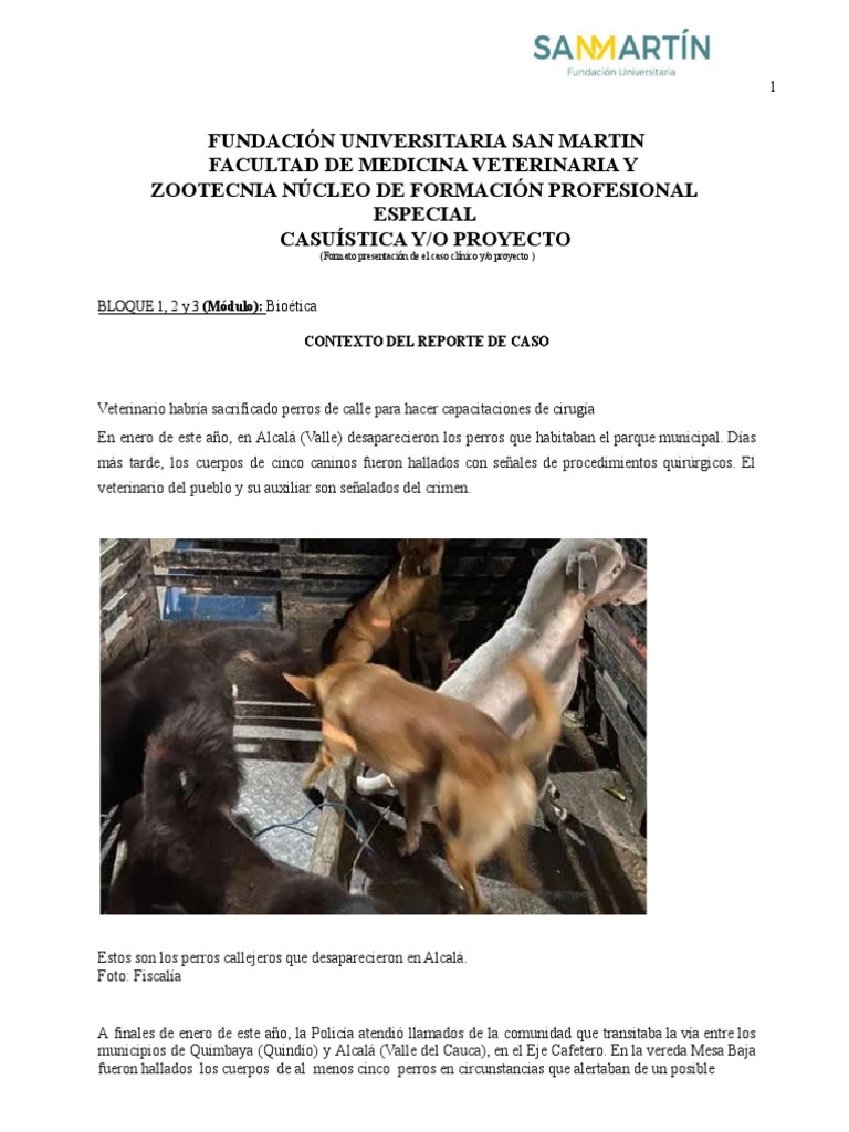 Formato Caso Clinico y - o Proyecto - Abp | PDF | Ética profesional | Filosofía Aplicada