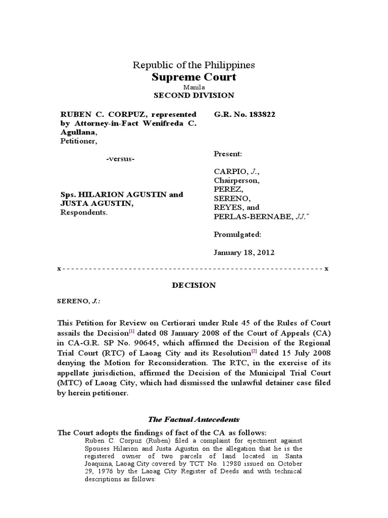 Ejectment Double Sale Case | PDF | Complaint | Cause Of Action