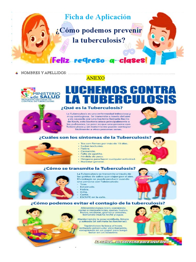 ¿Cómo Podemos Prevenir La Tuberculosis?: Ficha de Aplicación | PDF