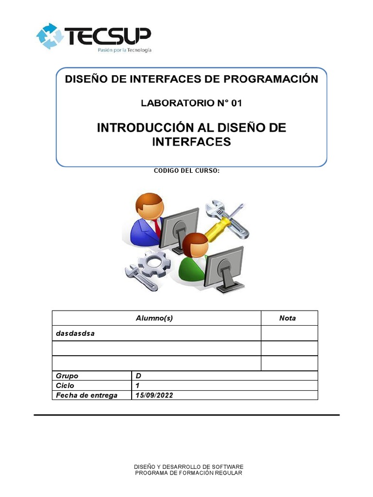 Lab 01 - Introducción Al Diseño de Interfaces de Programación-1 | PDF ...