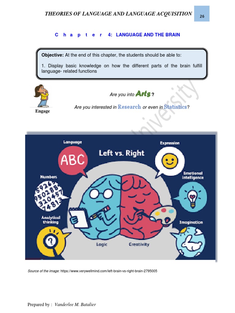 Brain Mechanisms in Language Acquisition | PDF | Lateralization Of ...