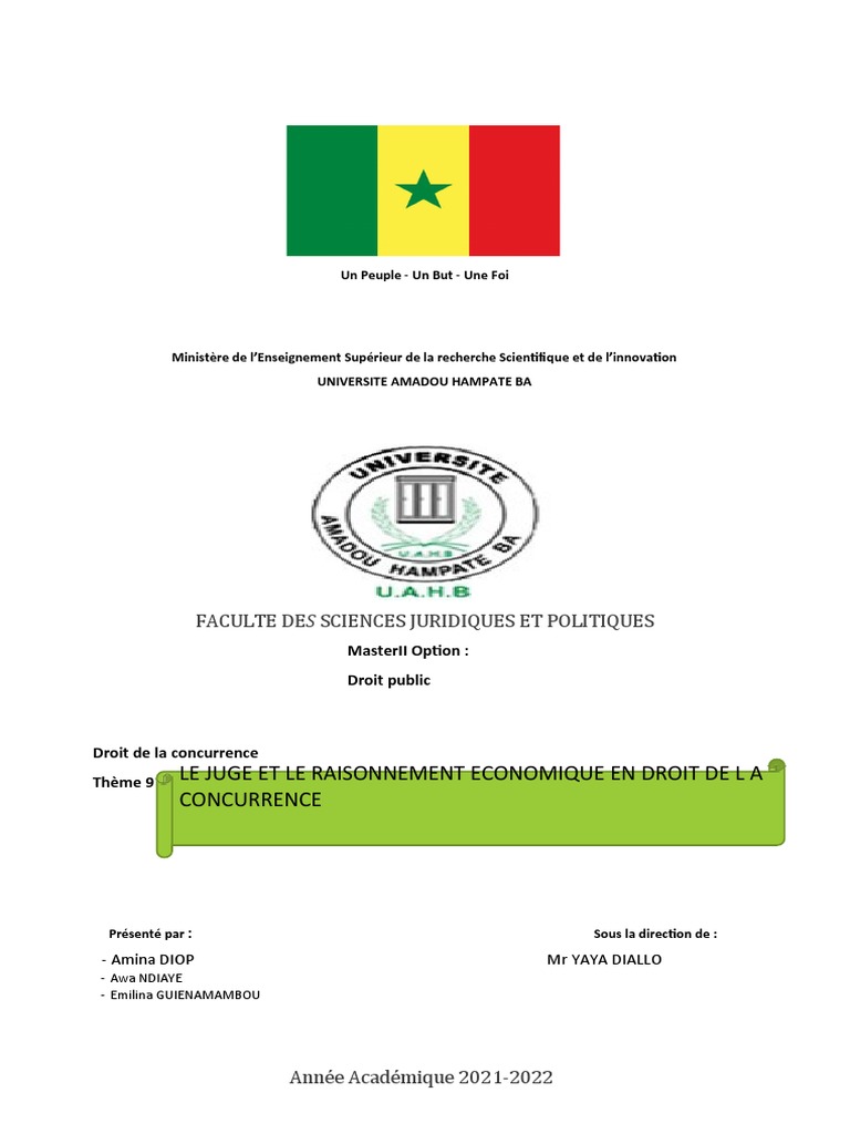 Le Juge Et Le Raisonnement Economique en Droit de L A Concurrence | PDF