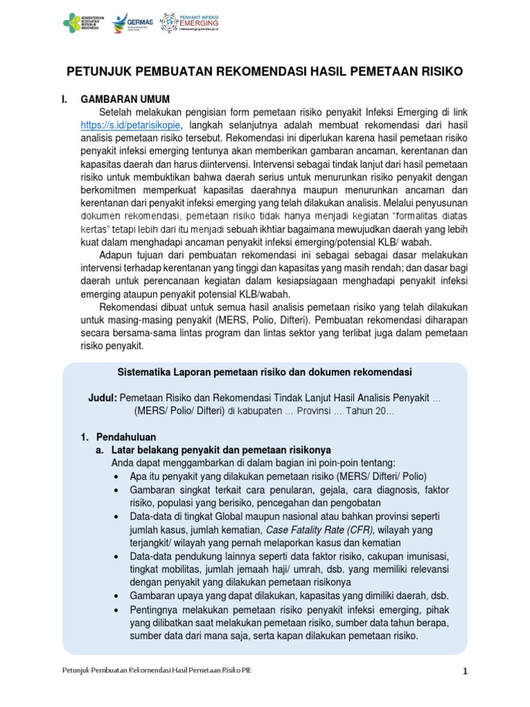 Petunjuk Penyusunan Dokumen Rekomendasi | PDF