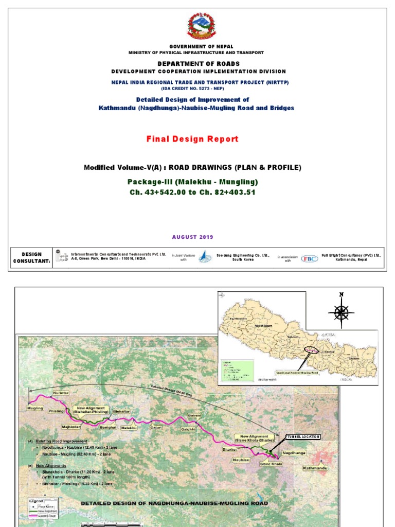Final Plan & Profile Drawings (Part I) of Road For SRCTIP-DOR-W-NNM-ICB ...