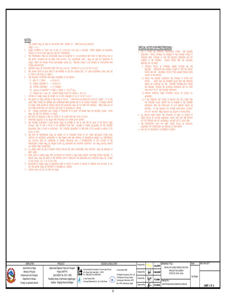 Bridge Drawings (Part III) For SRCTIP-DOR-W-NNM-ICB-3 | PDF | Civil Engineering | Structural ...