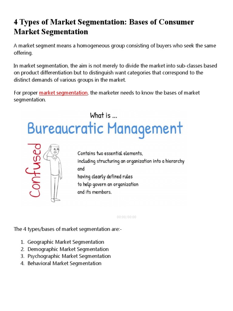 4 Types of Market Segmentation | Download Free PDF | Market ...