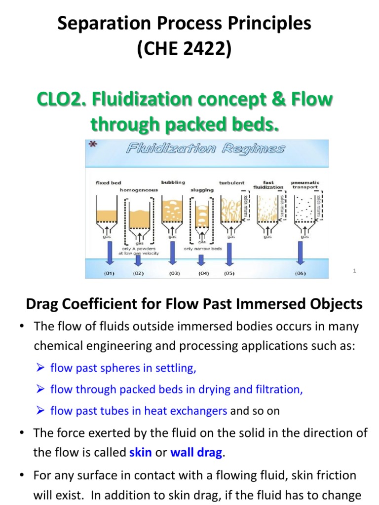 CLO-2 Packed and Fluidized Beds | Download Free PDF | Fluidization | Drag (Physics)