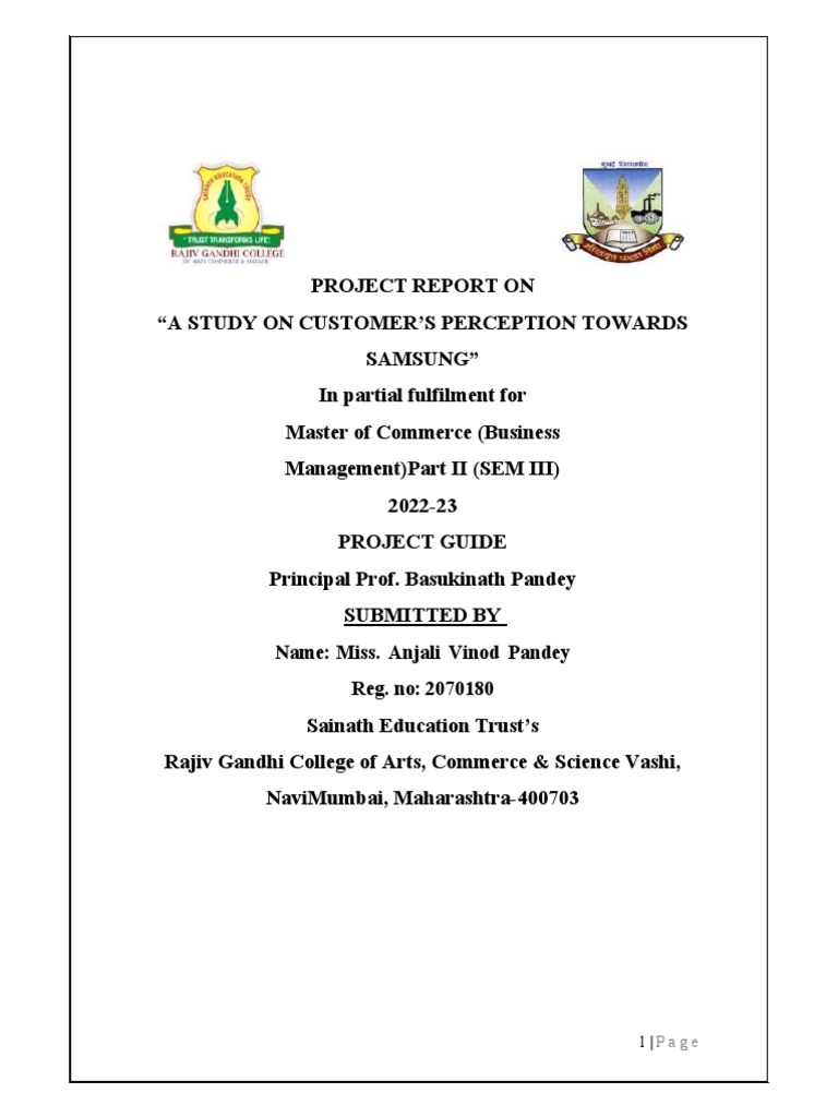 MCOM Part II Blackbook FINAL | PDF | Strategic Management | Marketing