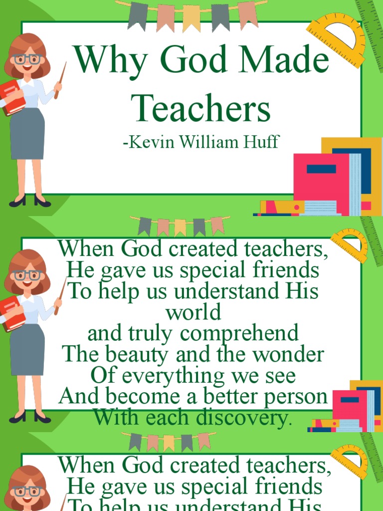 Why God Made Teachers: - Kevin William Huff | PDF