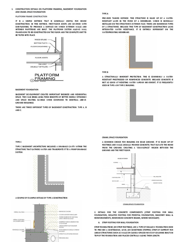 Construction Details On Platform Framing | PDF | Basement | Framing ...