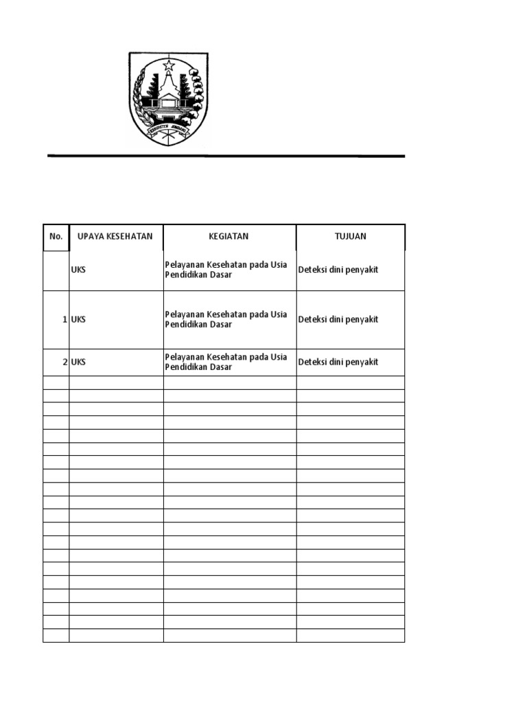 RPK Tahunan Dan Bulanan Uks 2023 | PDF