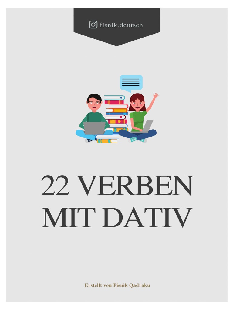 22 Verben Mit Dativ | PDF