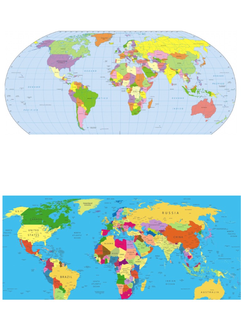 Mapa Mundi A3+ | PDF