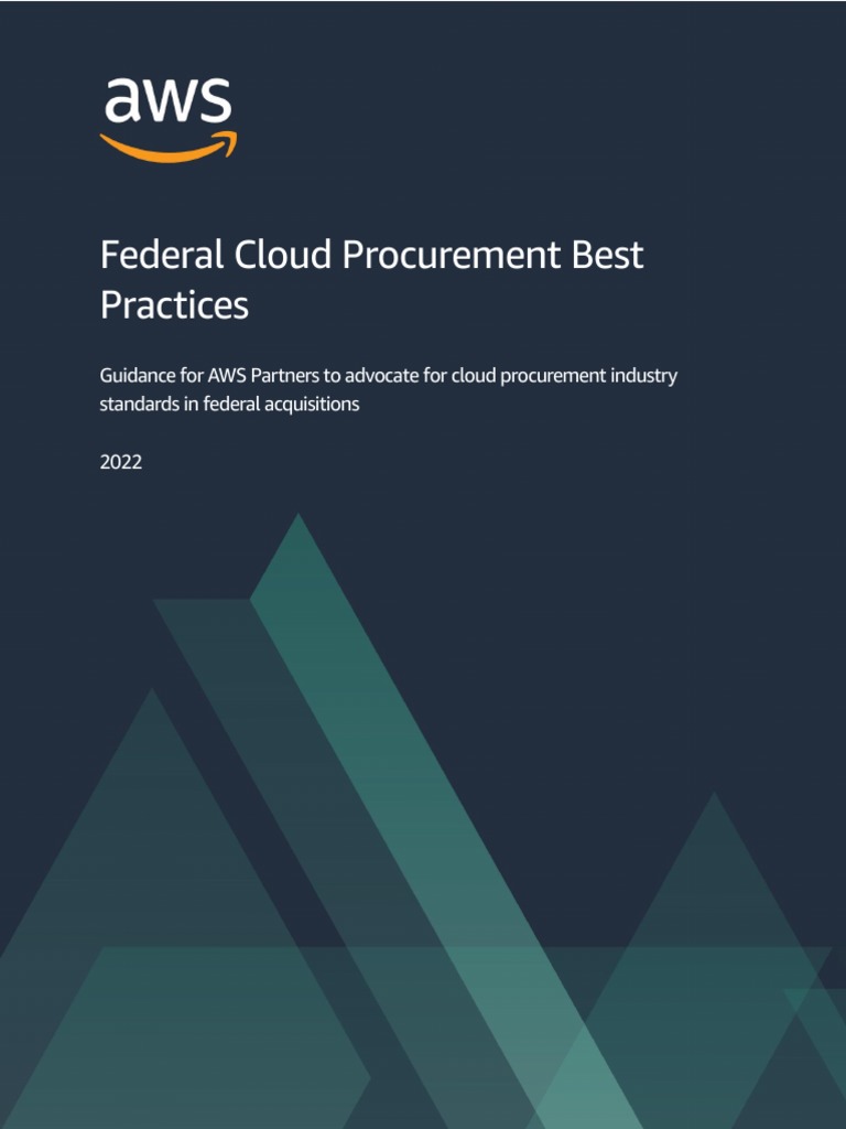 Federal Cloud Procurement Best Practices | PDF | Cloud Computing | Amazon Web Services