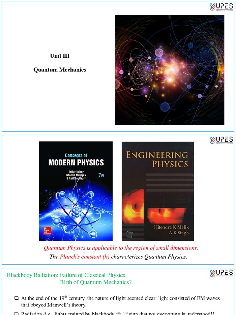 Unit III Quantum Mechanics | PDF | Photoelectric Effect | Waves