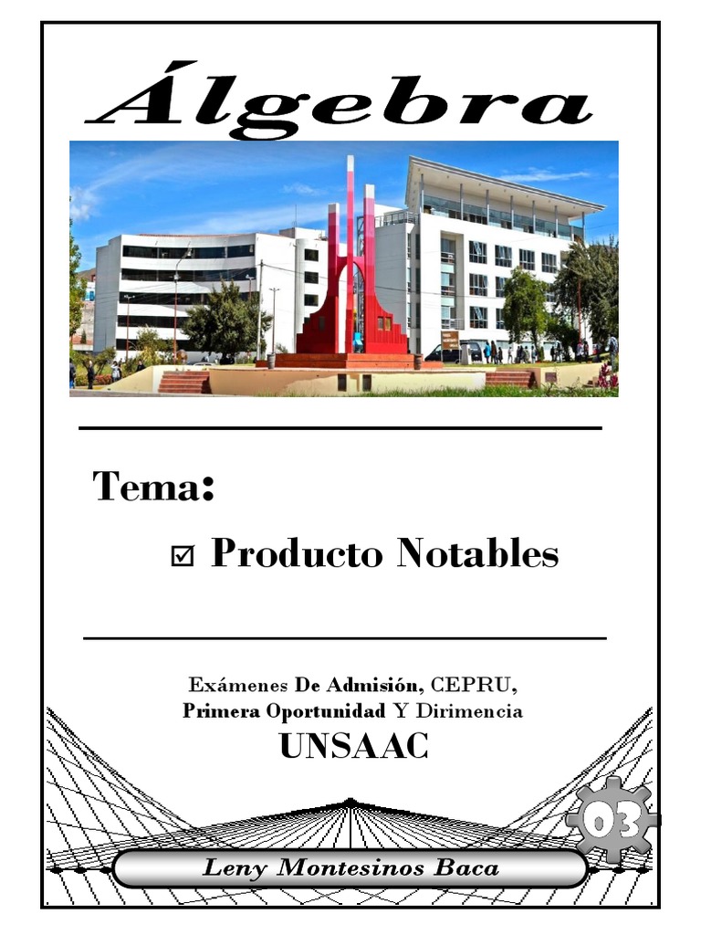 3-Producto Notables | PDF | Expresiones lógicas | Números