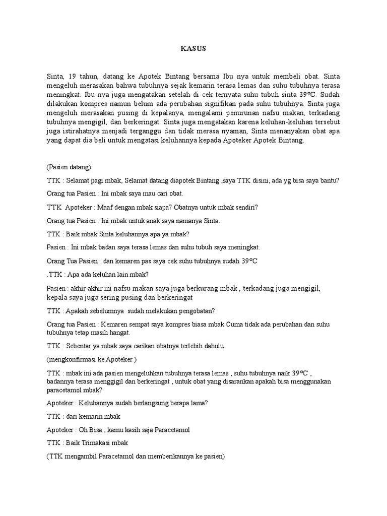 KASUS DEmam | PDF | Kesehatan Holistik | Gaya Hidup