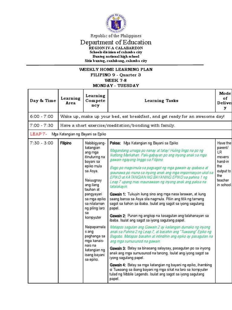 Fil 9-Q3-WHLP - W7-8 | PDF
