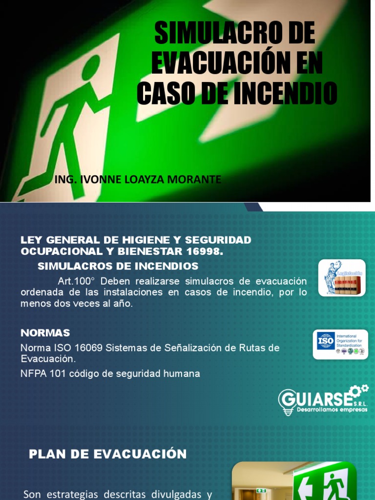Simulacro de Evacuación en Caso de Incendio | PDF | Seguridad Pública | La seguridad