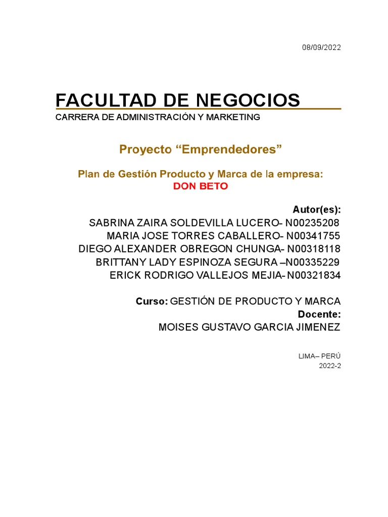 Emprendedores - Gestión de Producto y Marca AMK - terminado (1) (3 ...