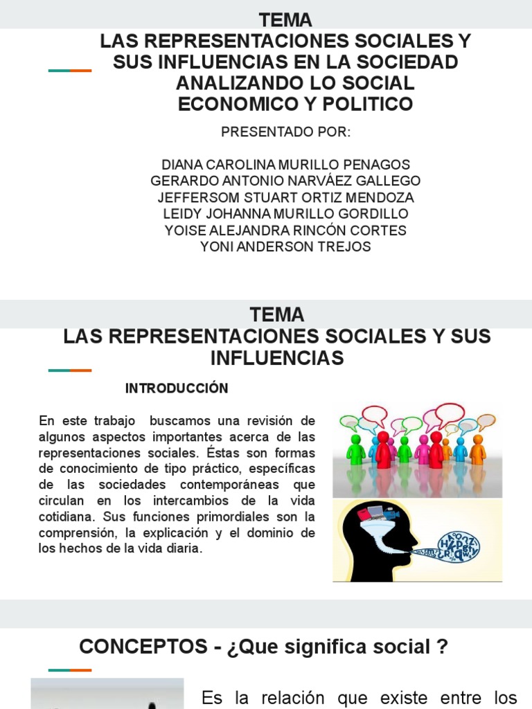 Representaciones Sociales y su Impacto | PDF | Conocimiento | Pensamiento