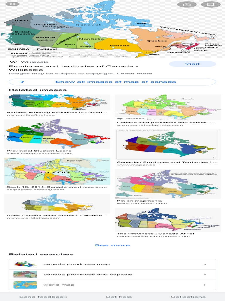 Map of Canada - Google Search | PDF | Canada | Map