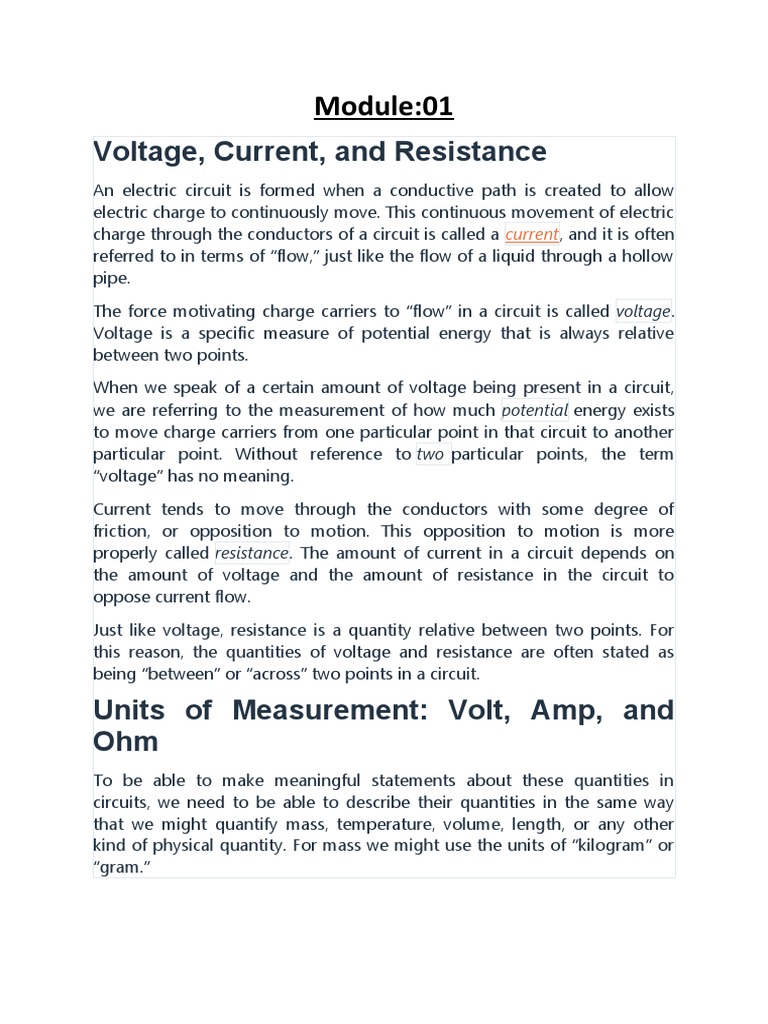 Understanding the Fundamental Relationships Between Voltage, Current, and Resistance Through Ohm ...