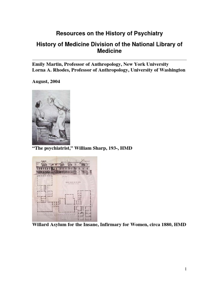 History Psychiatry | PDF | Psychiatric Hospital | Insanity