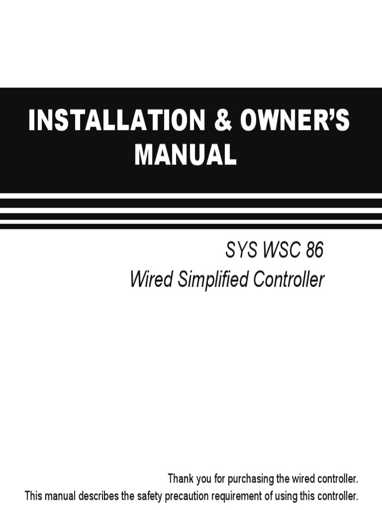 THERMOSTAT SYS_WSC_86_IOM_EN | PDF | Fahrenheit | Celsius