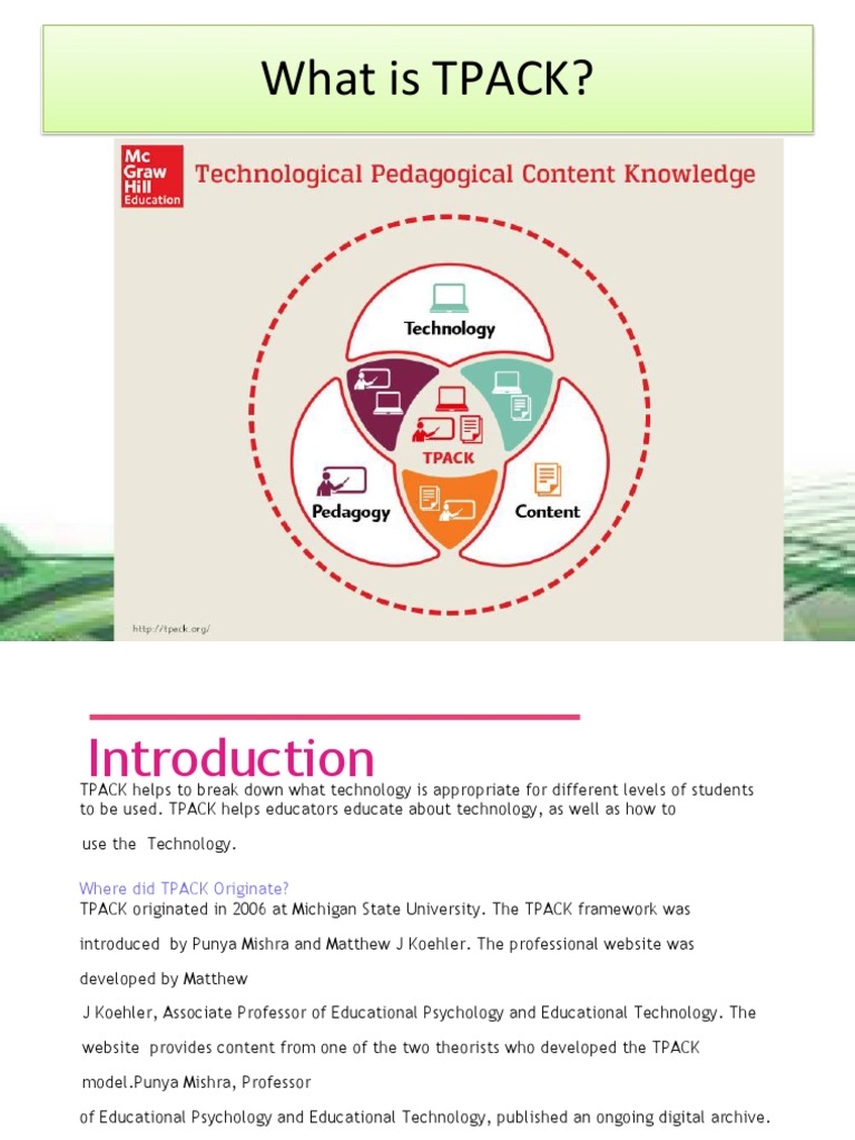 TPACK | PDF | Pedagogy | Educational Technology