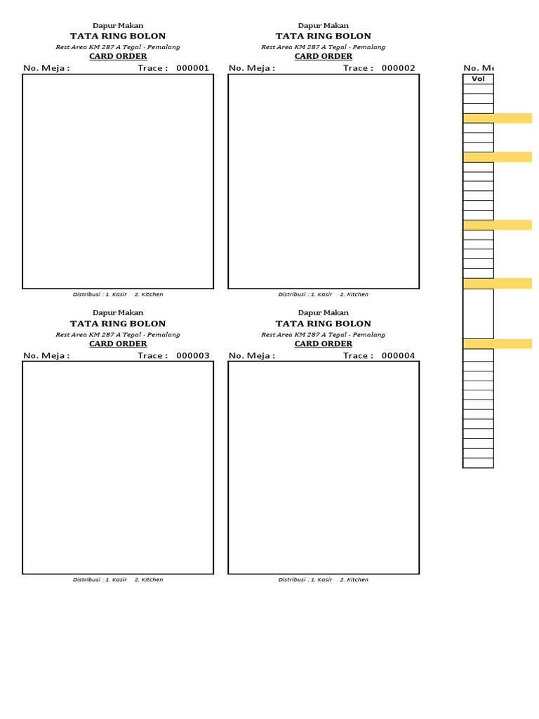 Kertas Order | PDF