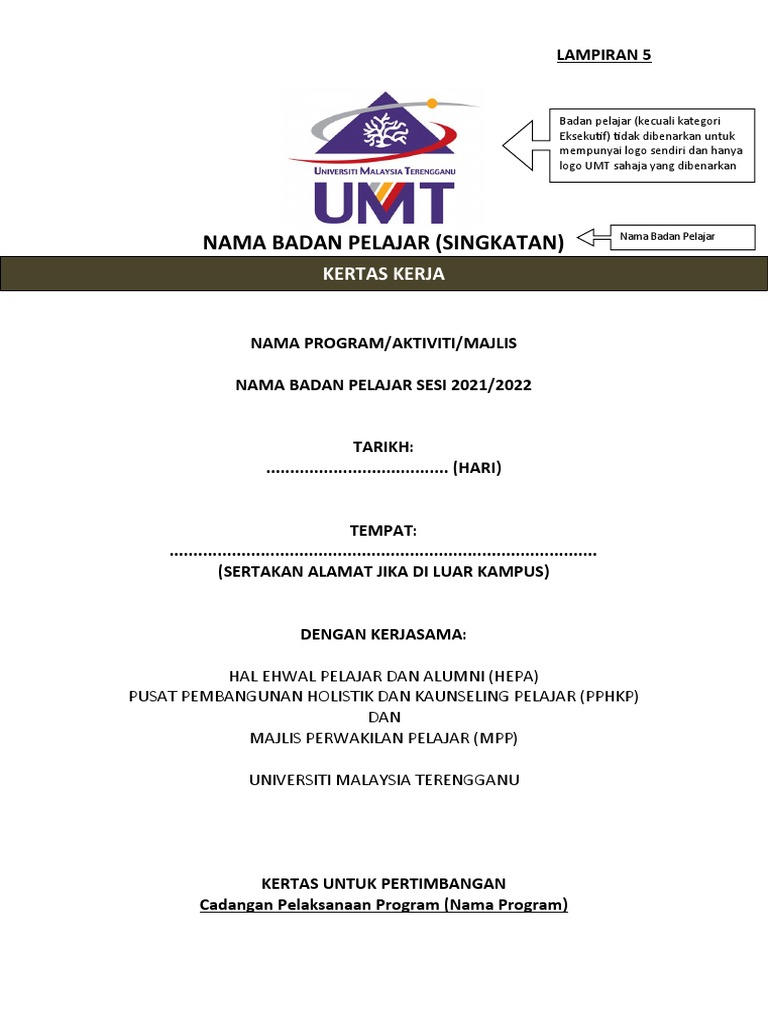 Format Kertas Kerja | PDF