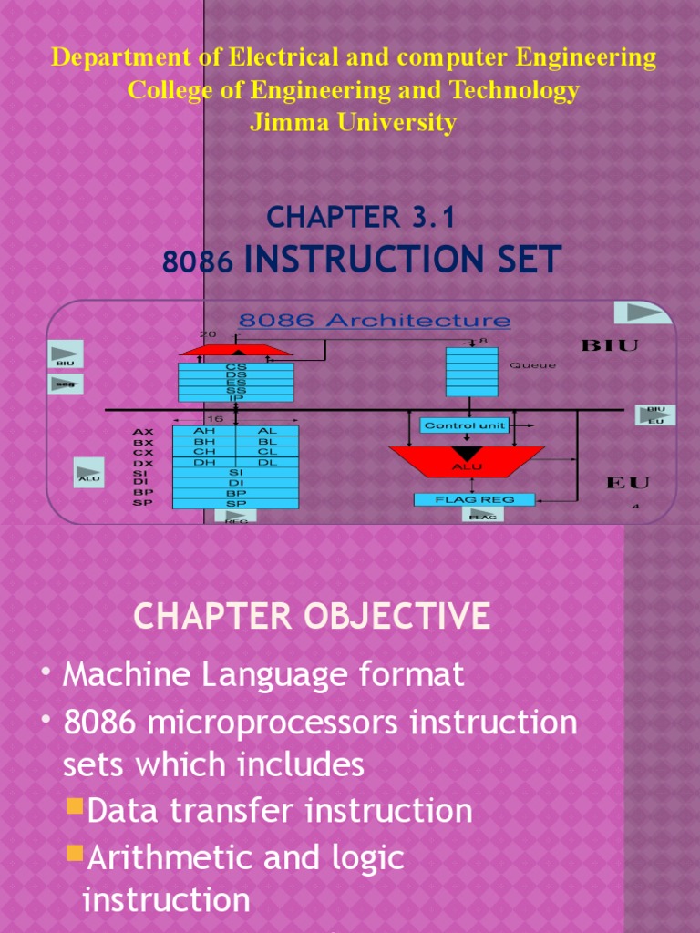 Chapter 3 1 Instruction Set Pdf Central Processing Unit Digital