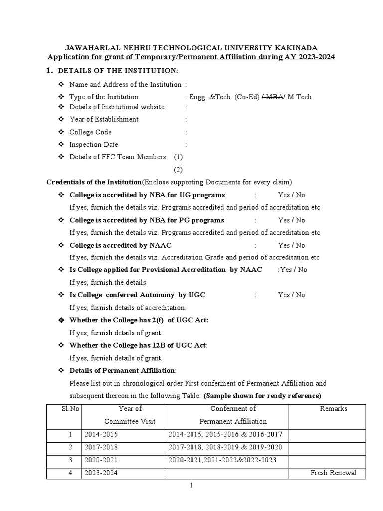 FFC-Application - 2023-24 | Download Free PDF | Libraries | University
