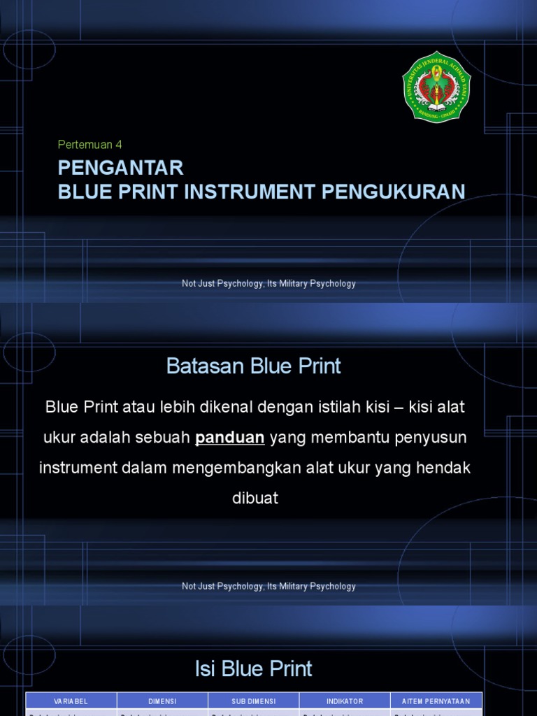 Pengantar Blue Print Instrument Pengukuran: Pertemuan 4 | PDF