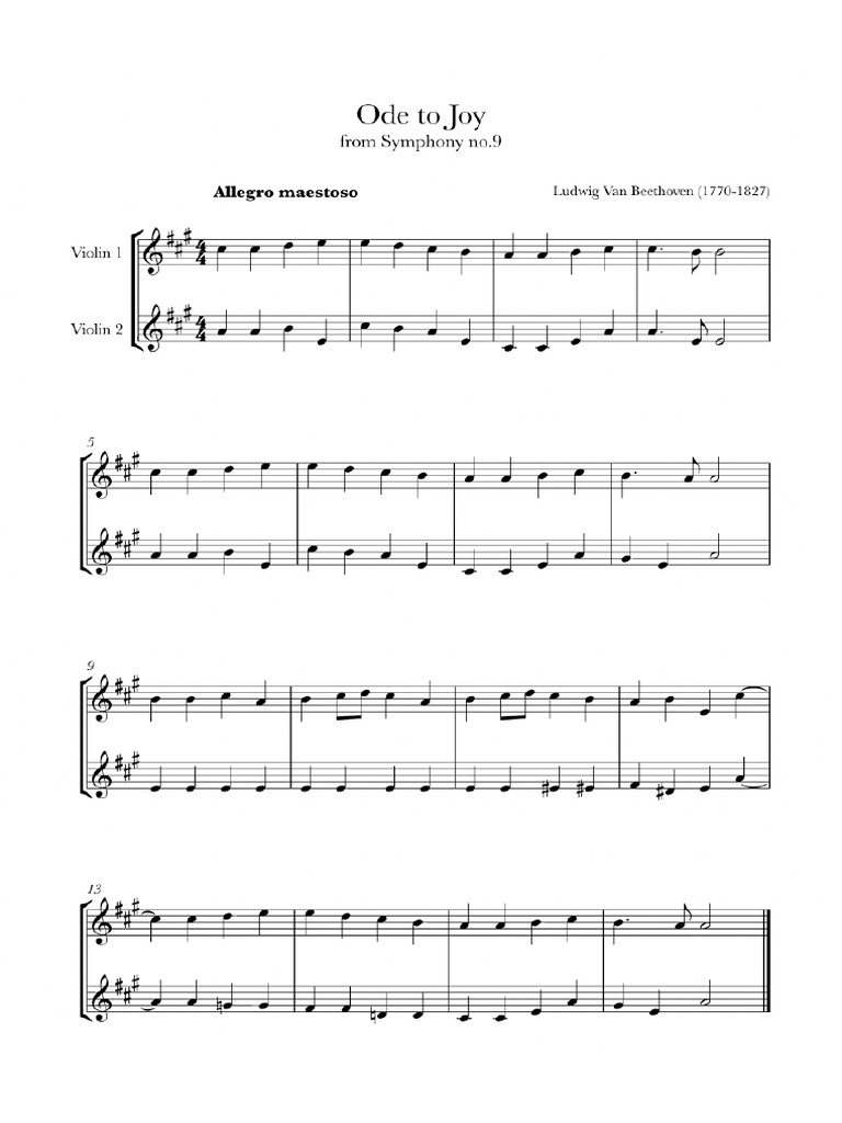 Beginner Violin Duets | PDF