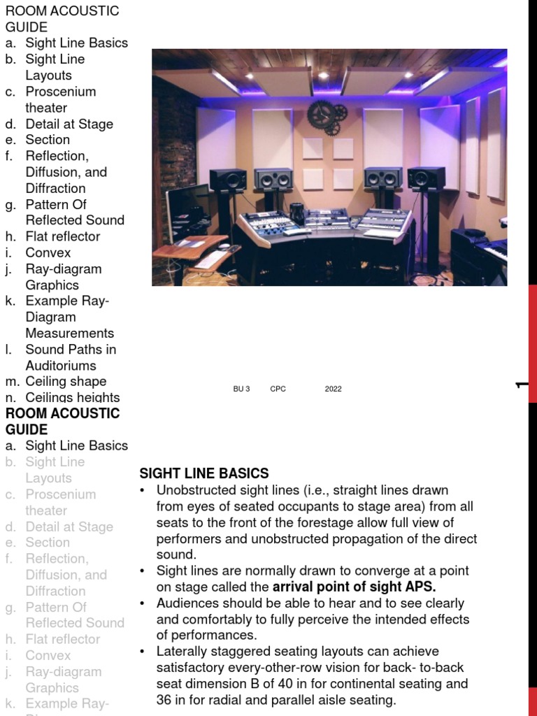 Room Acoustic Guide 1 | PDF | Reflection (Physics) | Mirror