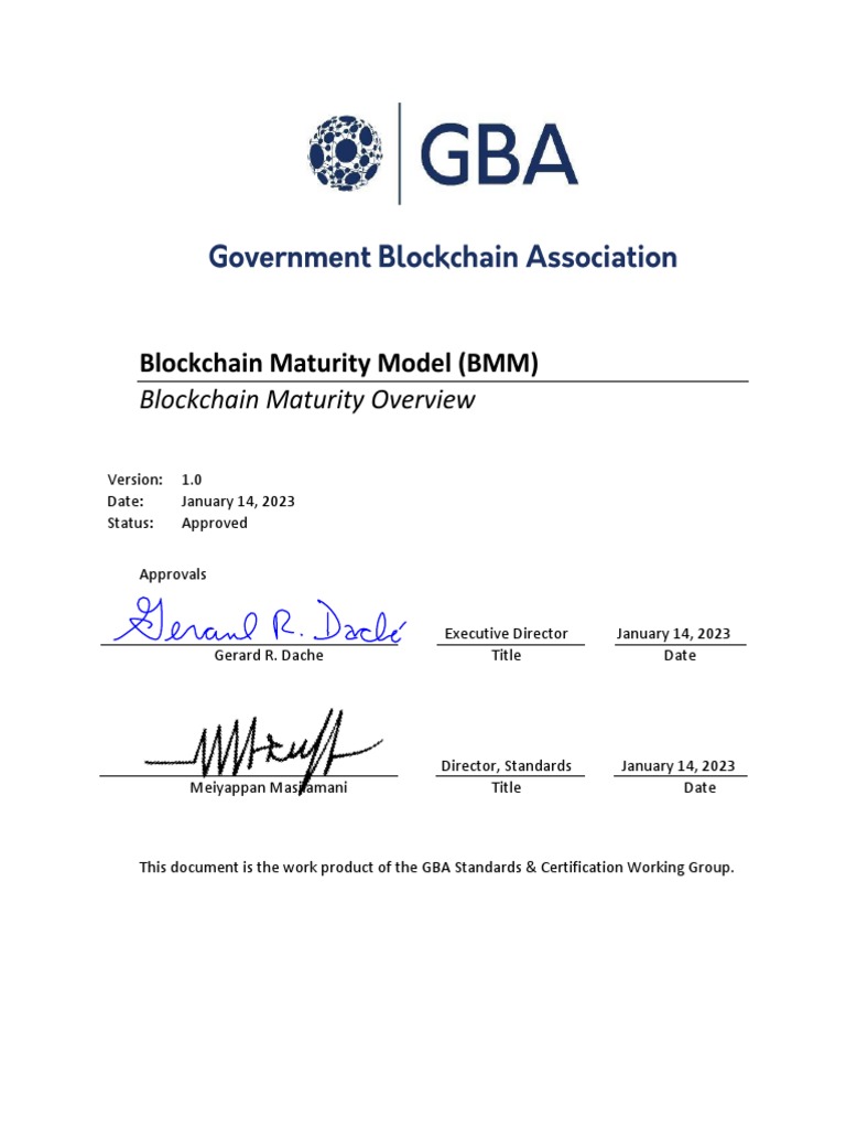 Blockchain Maturity Model (BMM) | PDF | Computer Network | Cryptocurrency