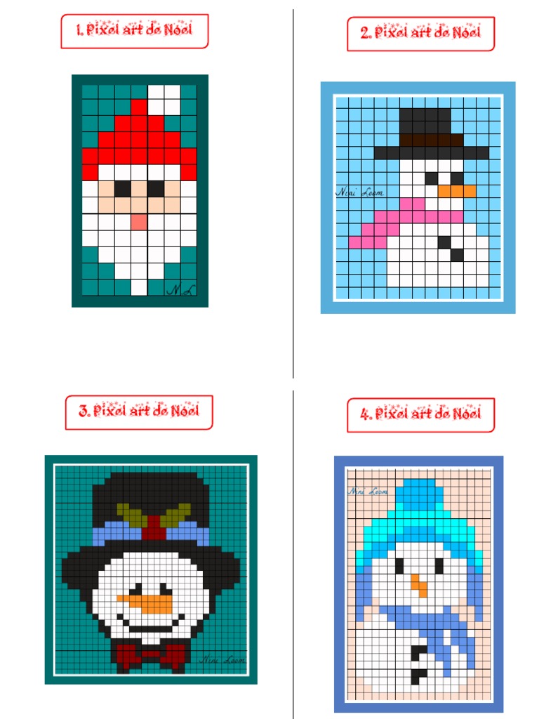 Pixel Art de Noël Facile | PDF