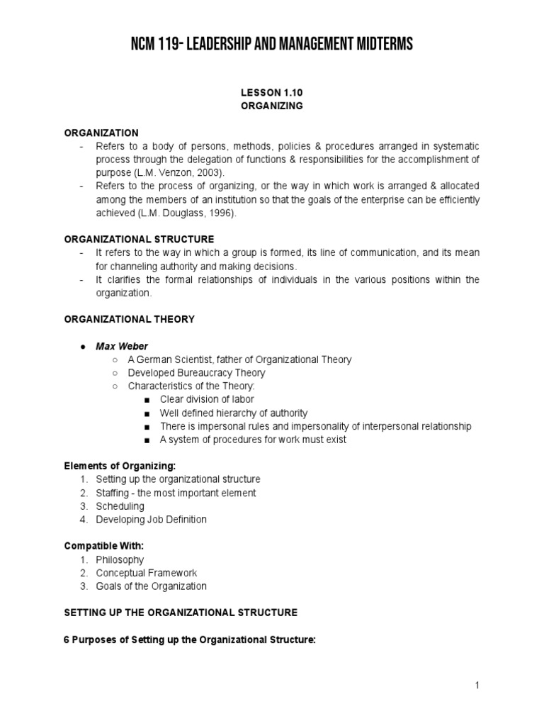 Organizing Effectively: An Overview of Organizational Structures ...