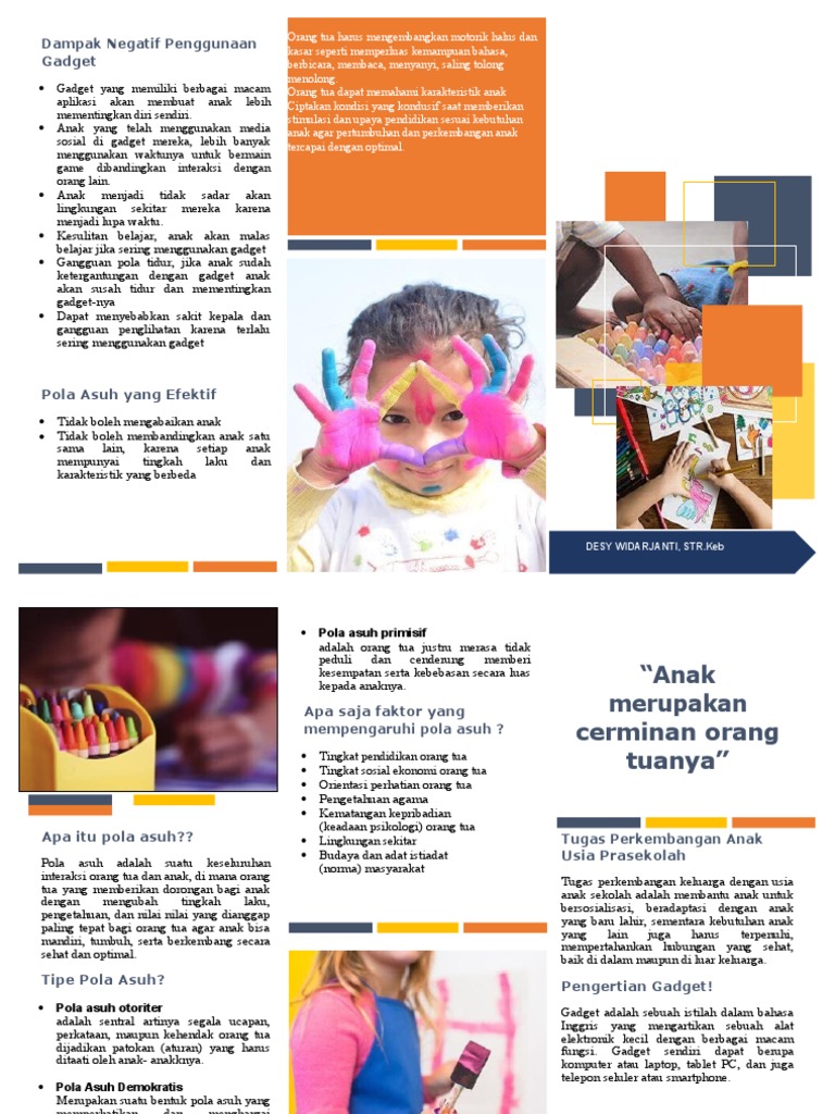 Leaflet Pola Asuh Anak | PDF | Kesehatan Holistik