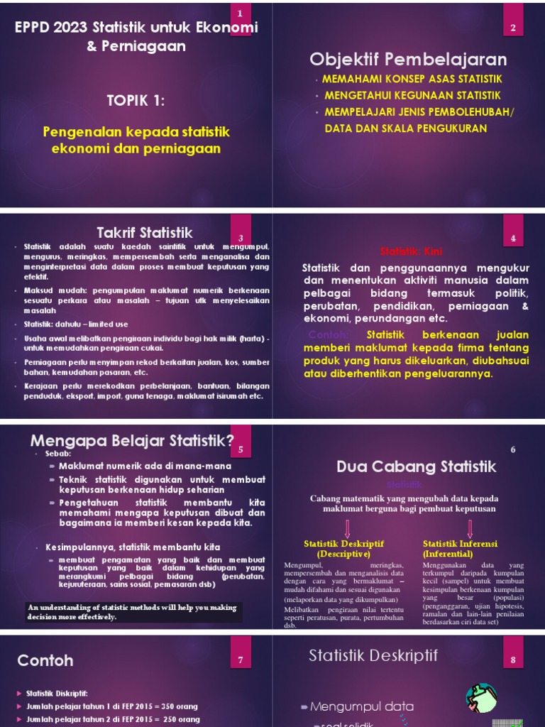 Statistik Bab 1 | PDF