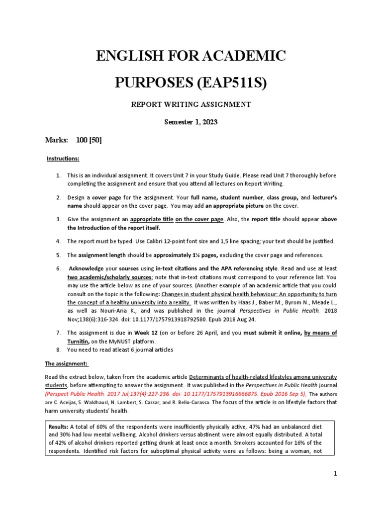 Report Assignment Sem 1 2023 | PDF | Citation